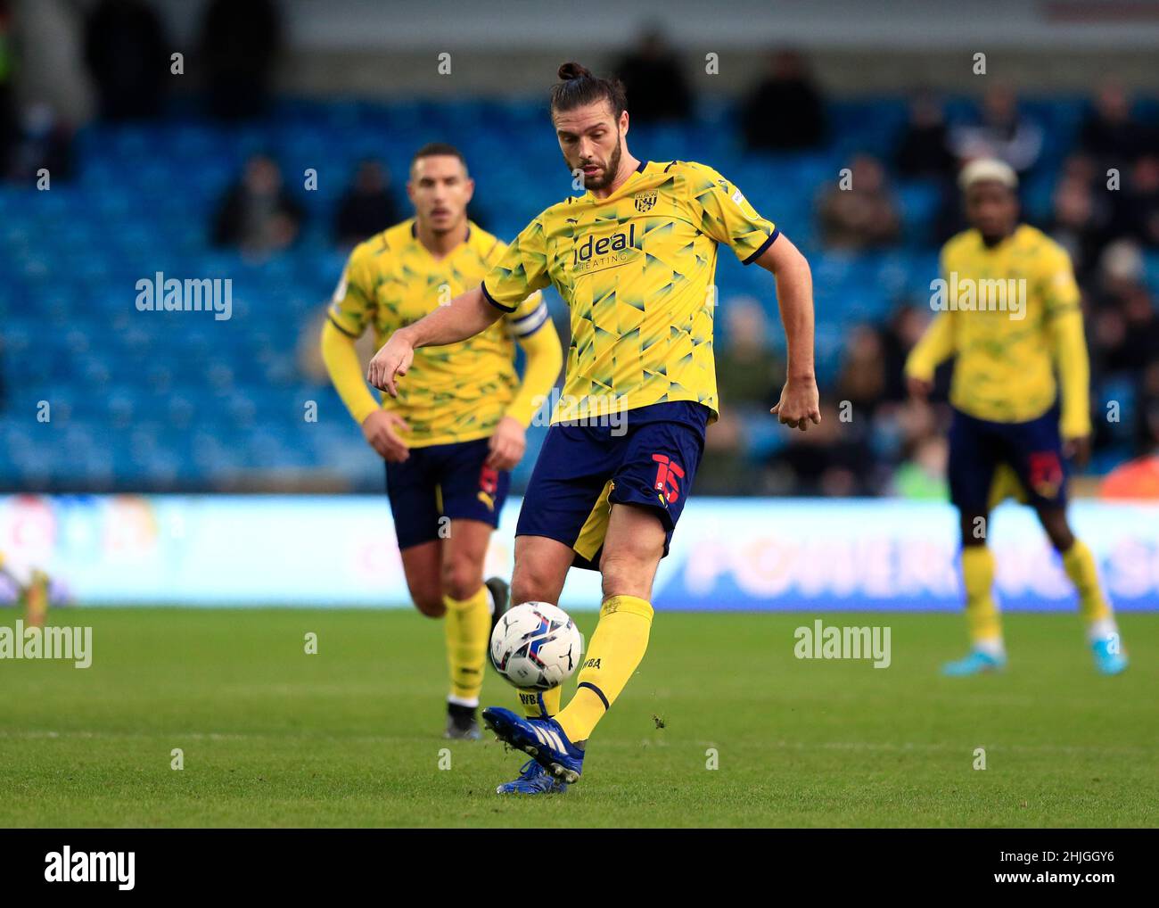 The Den, Millwall, London, UK. 29th Jan, 2022. Championship football ...