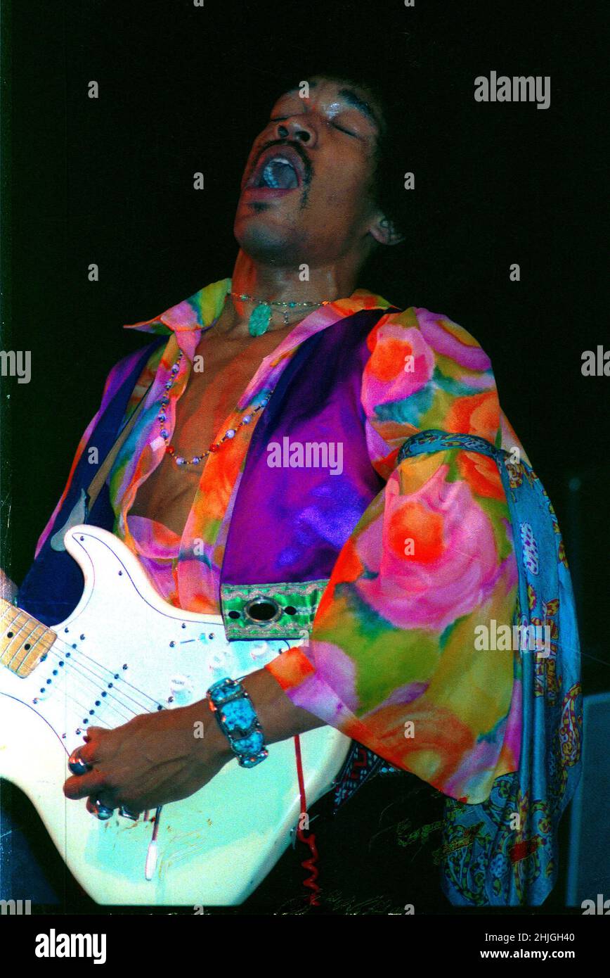New York City - November 27: American signer, songwriter, composer and guitar god Jimi Hendrix ...