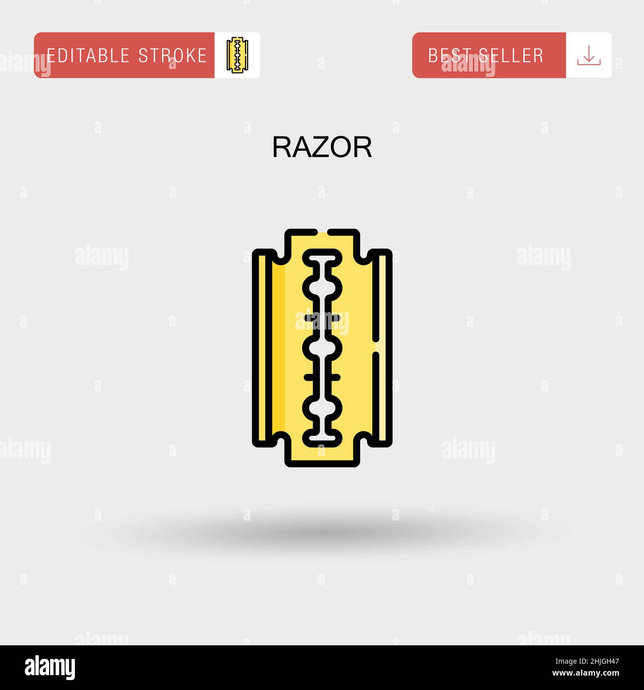 Razor Simple vector icon Stock Vector Image & Art - Alamy