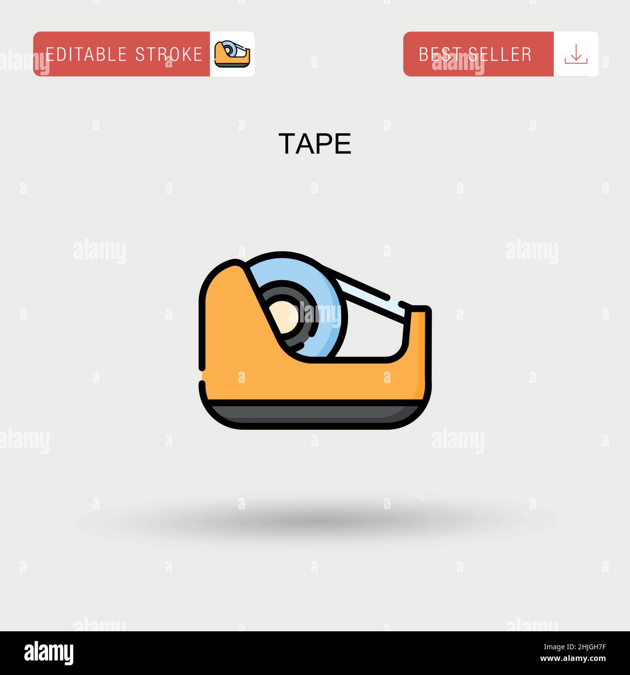 Masking yellow tape Stock Vector Images - Alamy