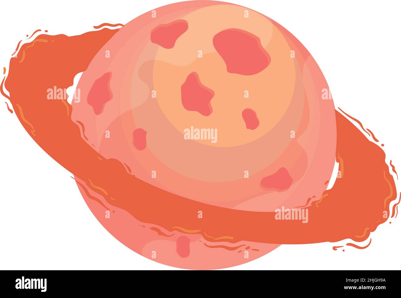 Saturn planet landscape Cut Out Stock Images & Pictures - Alamy
