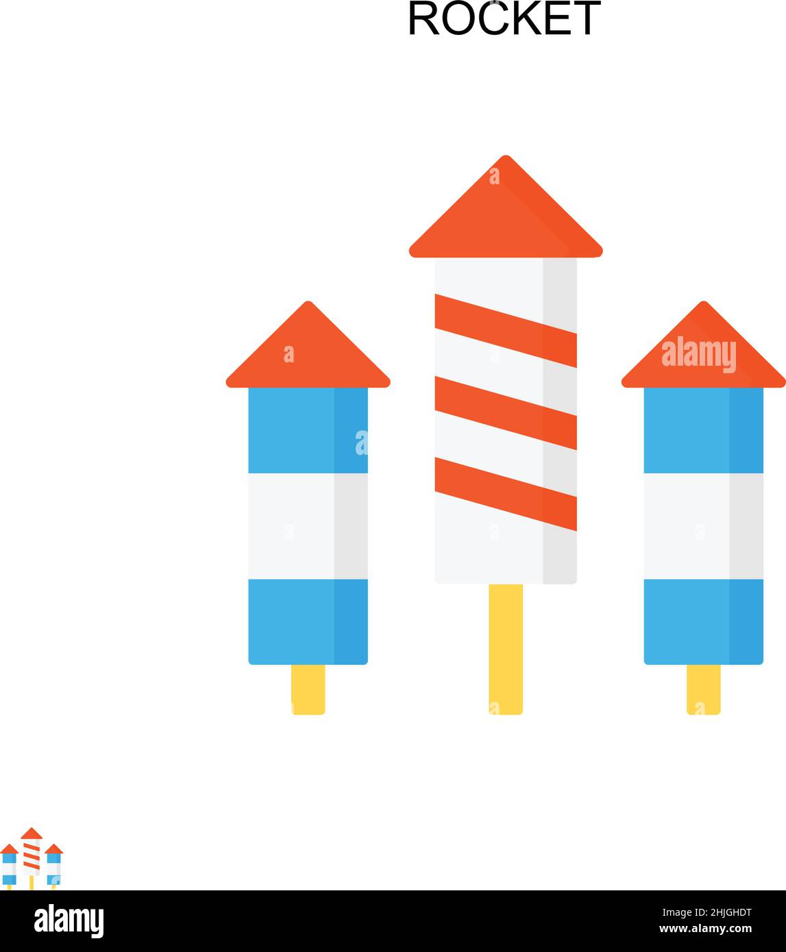 Rocket Simple vector icon. Illustration symbol design template for web ...