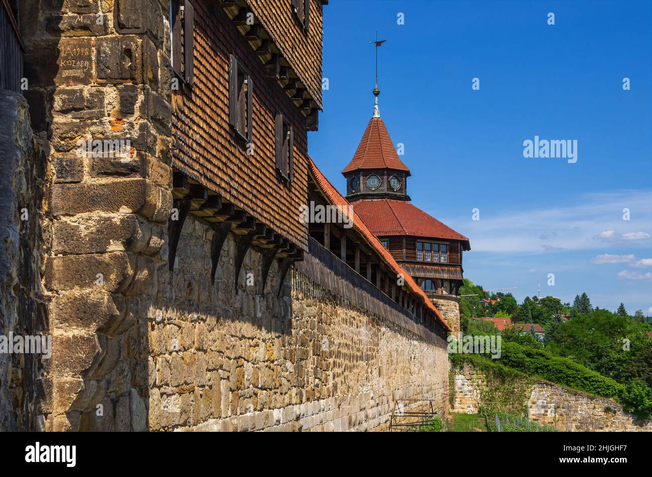 Guardhouse (Hochwacht) and Thick Tower (Dicker Turm), being part of ...