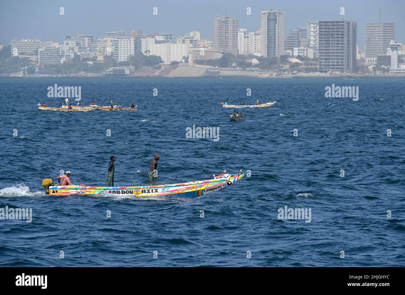 Senegal, Dakar, atlantic ocean, coast fisheries / Atlantik ...