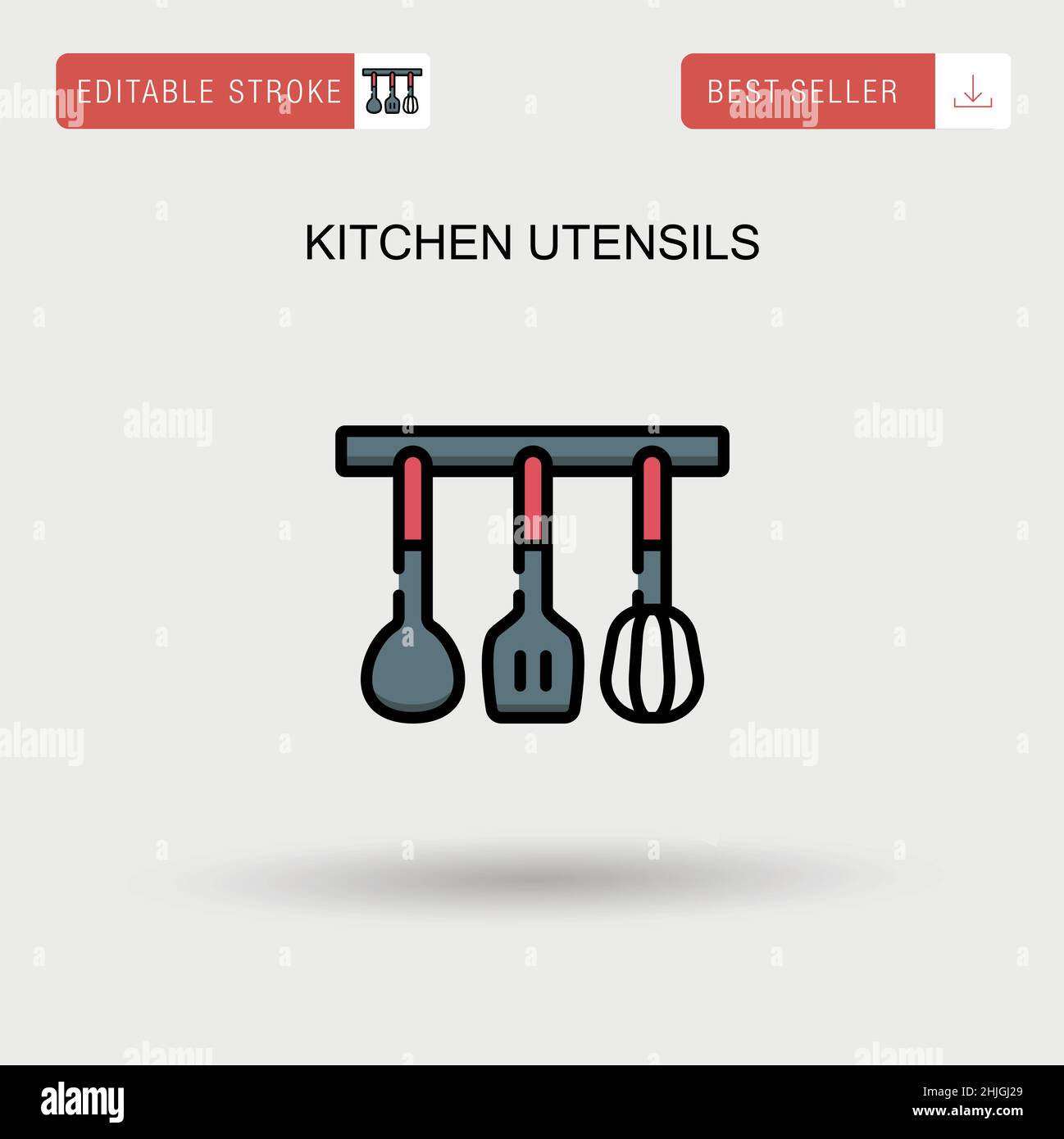 Kitchen utensils Simple vector icon Stock Vector Image & Art - Alamy