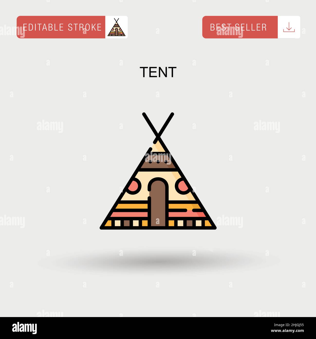 Tent Simple vector icon Stock Vector Image & Art - Alamy
