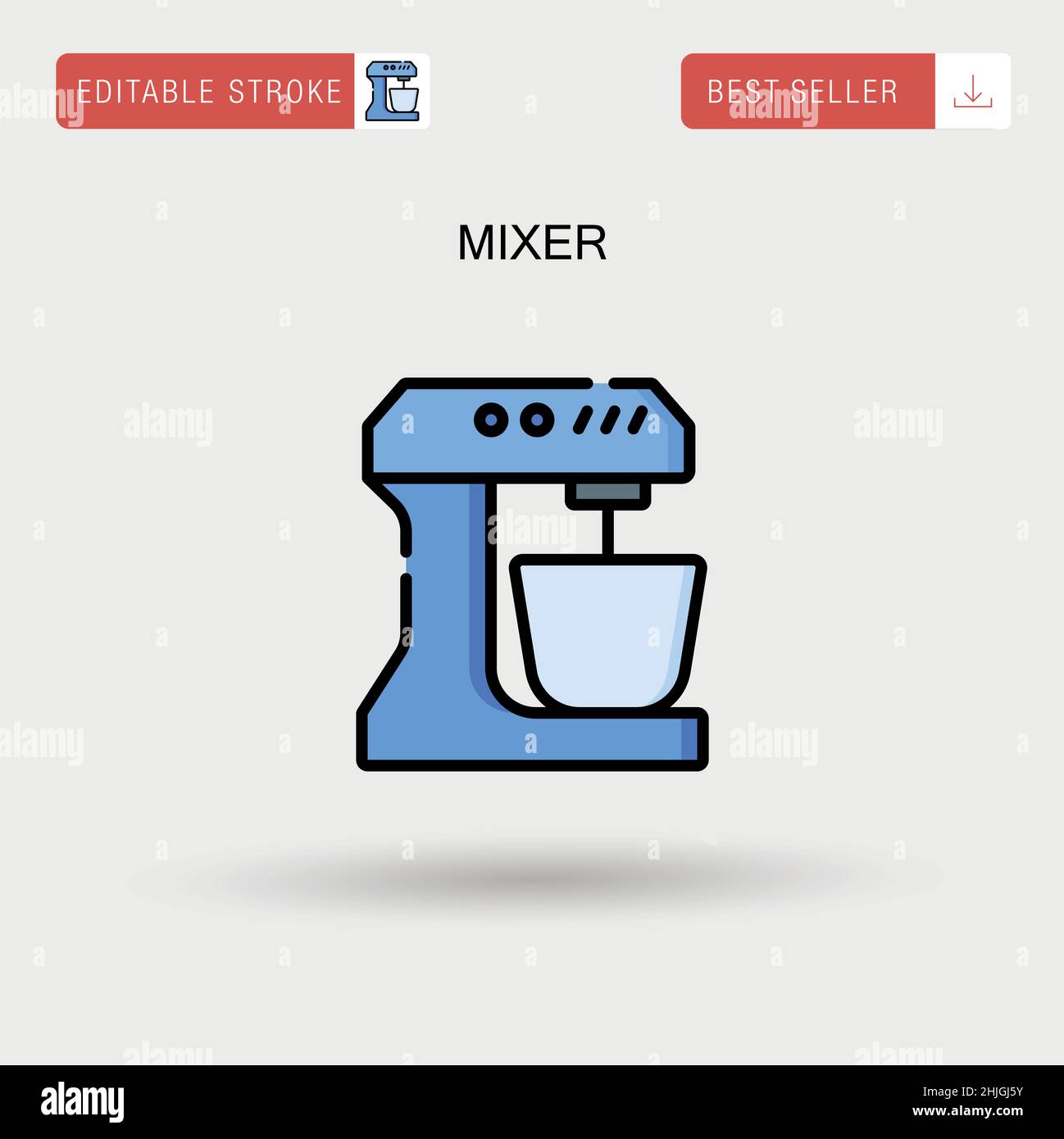 Electric dough mixer icon Stock Vector Images - Alamy