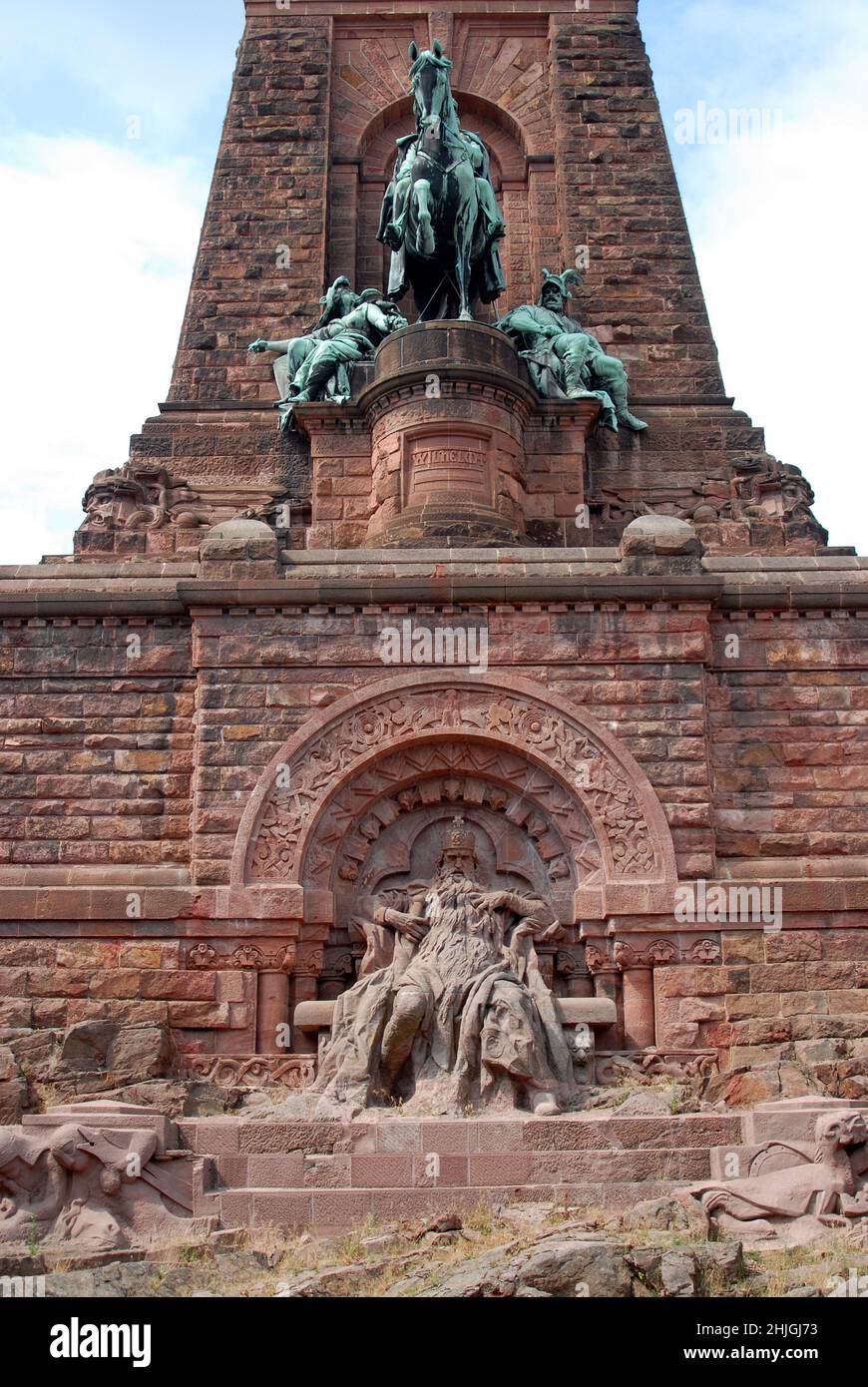 the Kyffhäuser Monument in Thuringia in Germany Stock Photo - Alamy