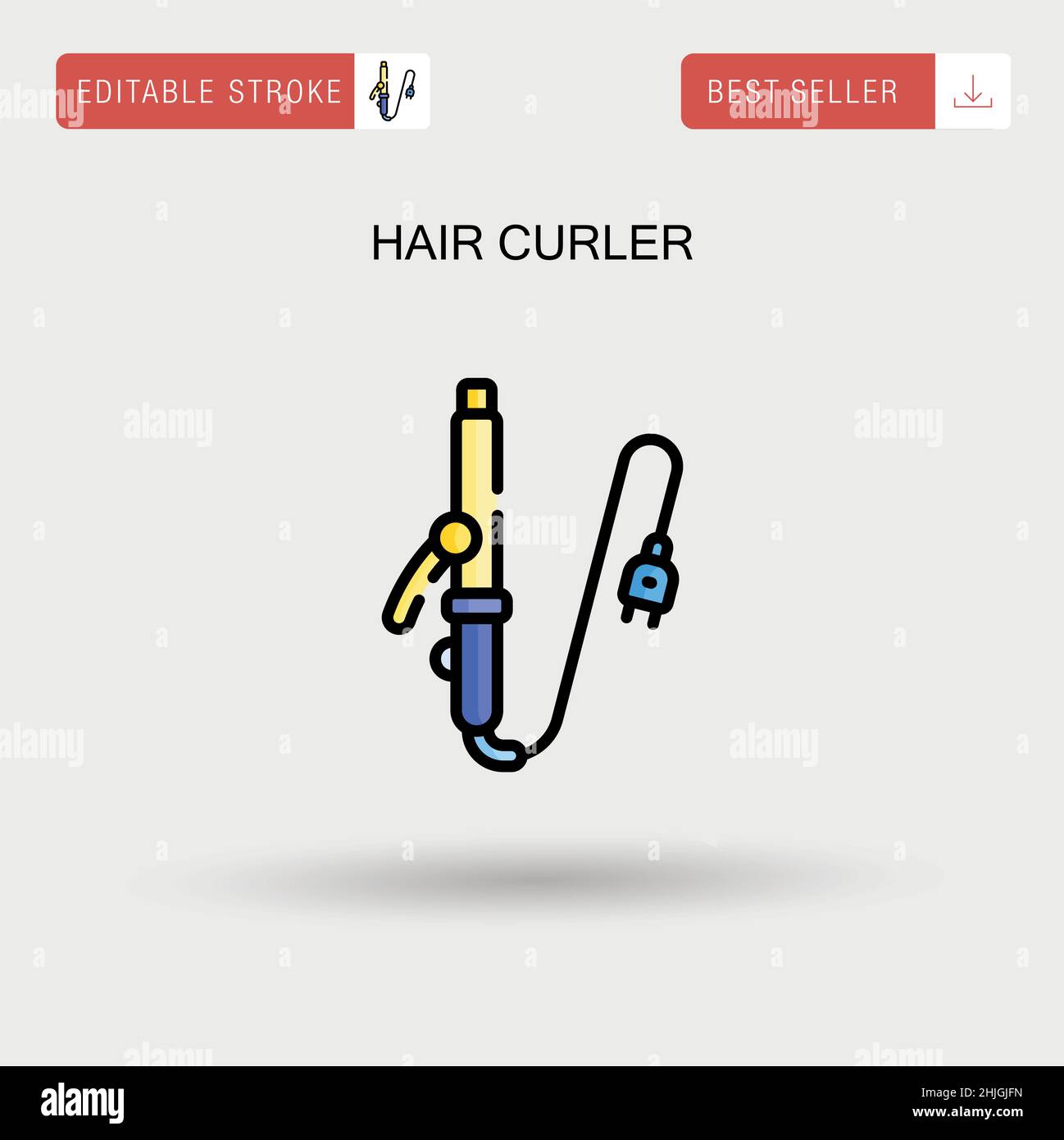 Hairstyle tool Stock Vector Images - Alamy