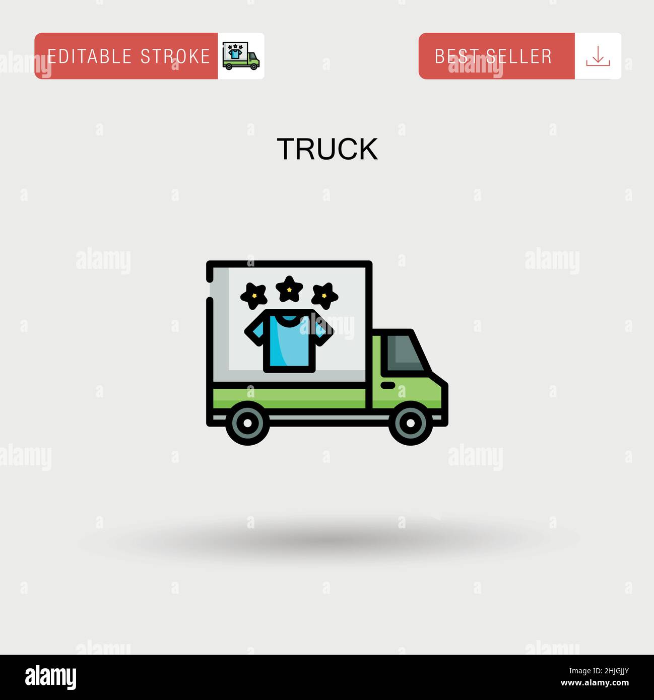 Truck Simple vector icon Stock Vector Image & Art - Alamy
