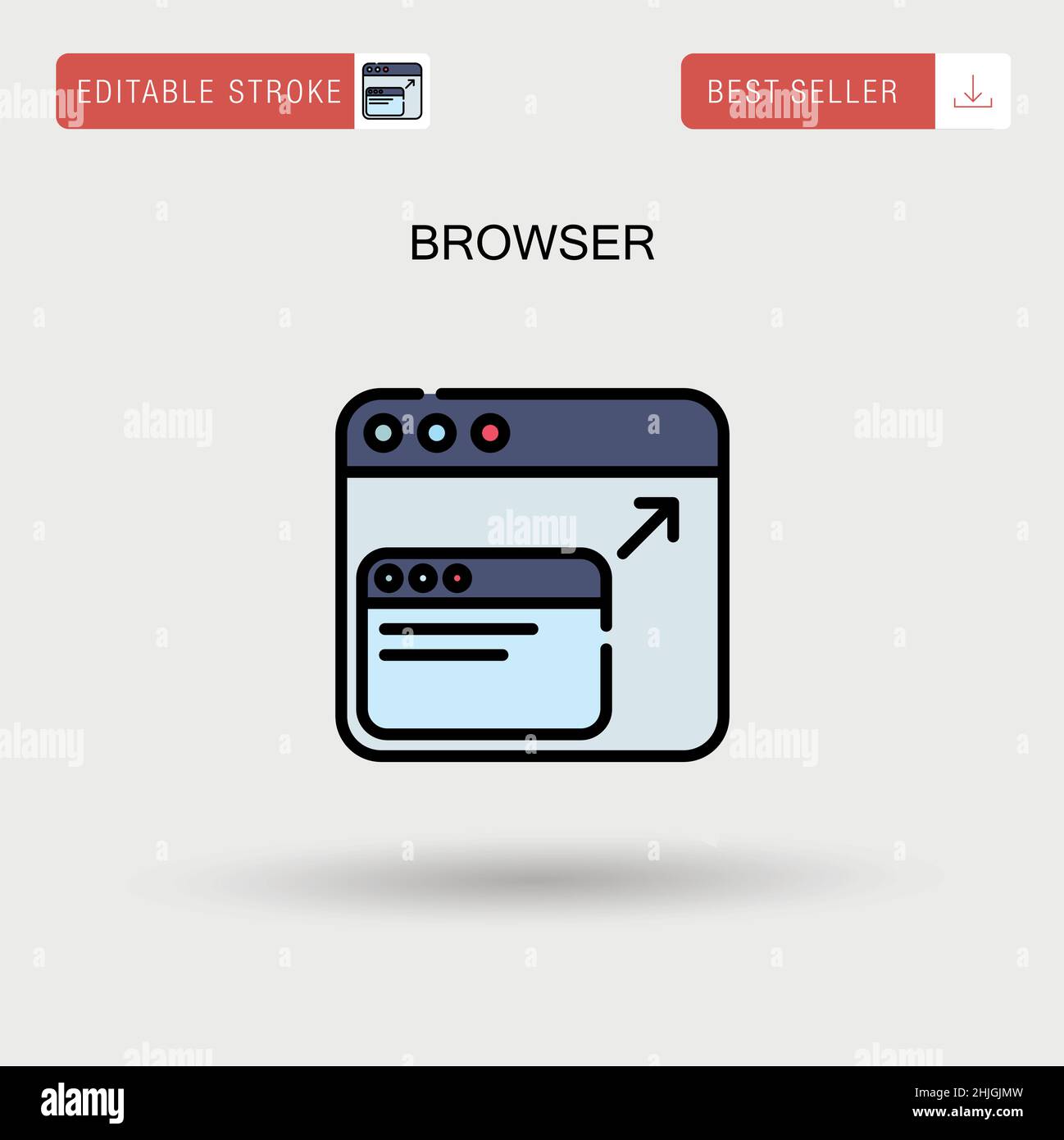 Browser Simple vector icon Stock Vector Image & Art - Alamy