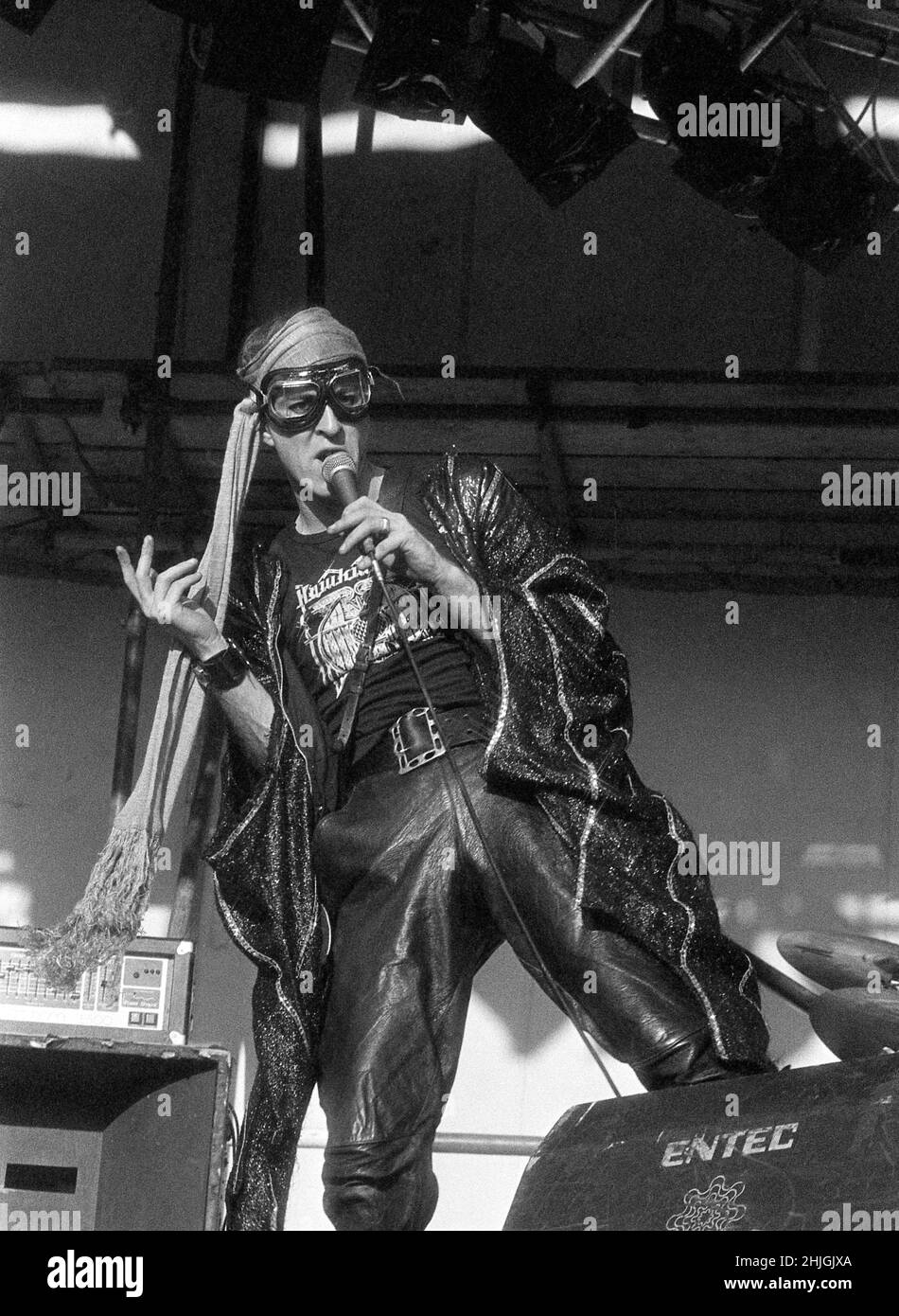 English band Hawkwind performing at the 1977 Reading Festival, England ...