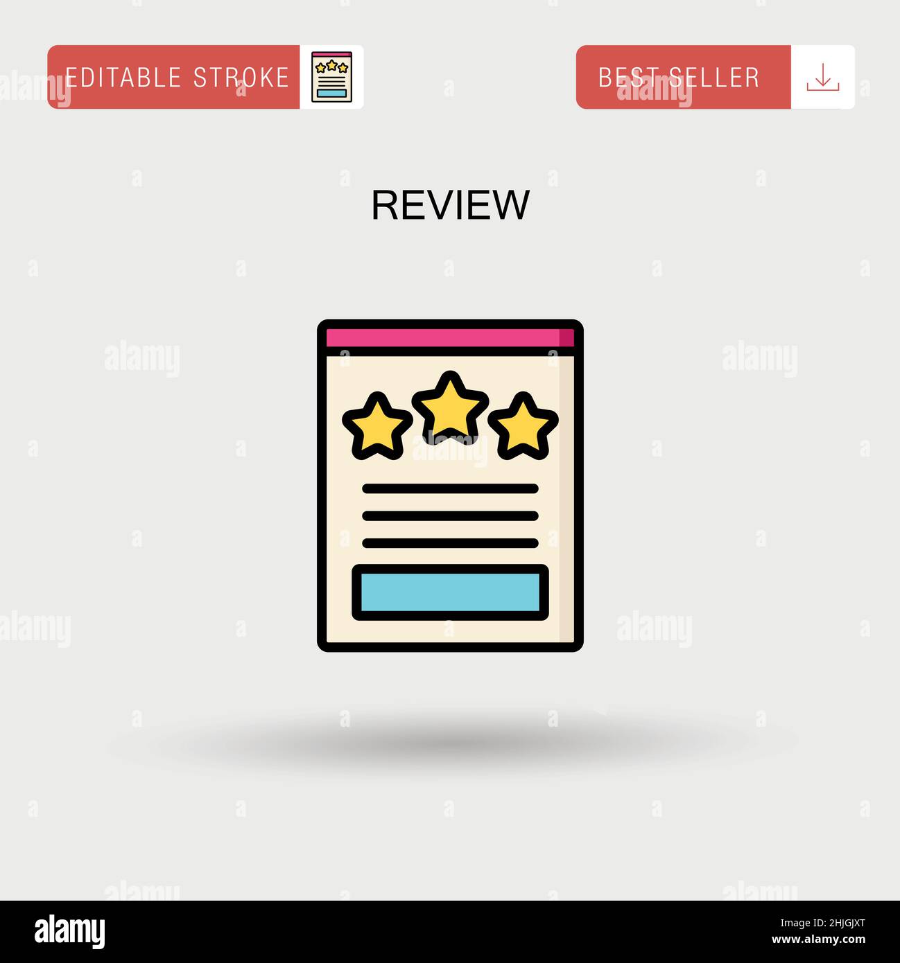 Review Simple vector icon Stock Vector Image & Art - Alamy