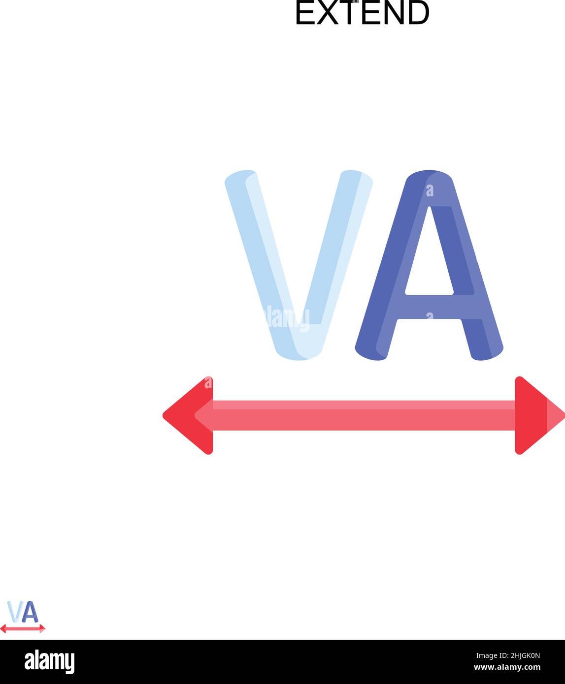 Extend Simple vector icon. Illustration symbol design template for web mobile UI element Stock ...