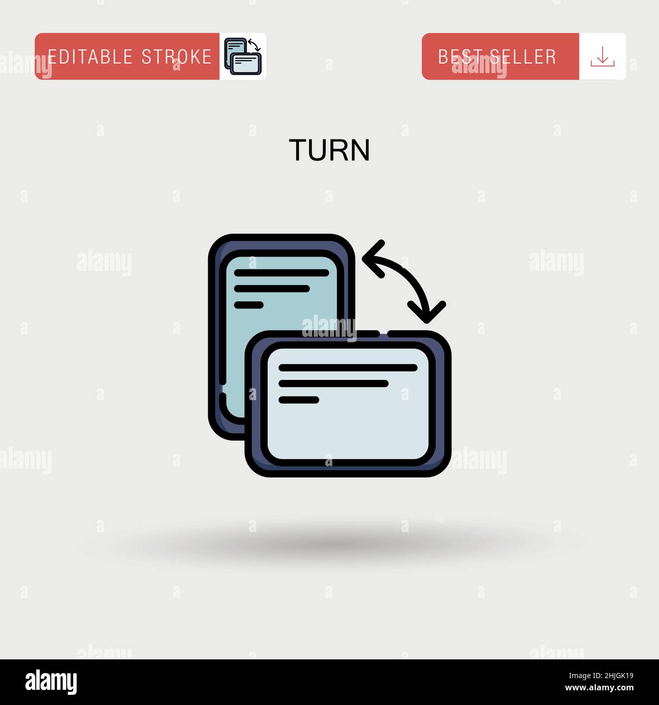 Turn the sheet Stock Vector Images - Alamy