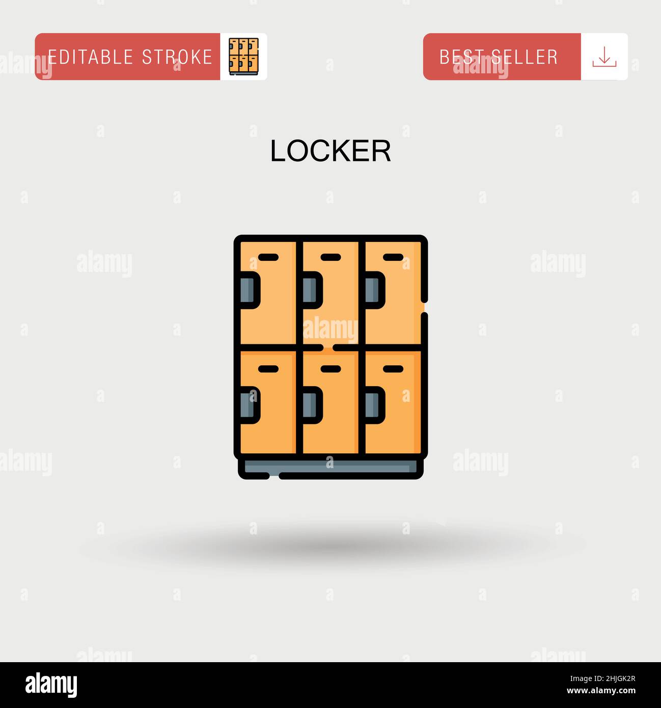 Locker Simple vector icon Stock Vector Image & Art - Alamy