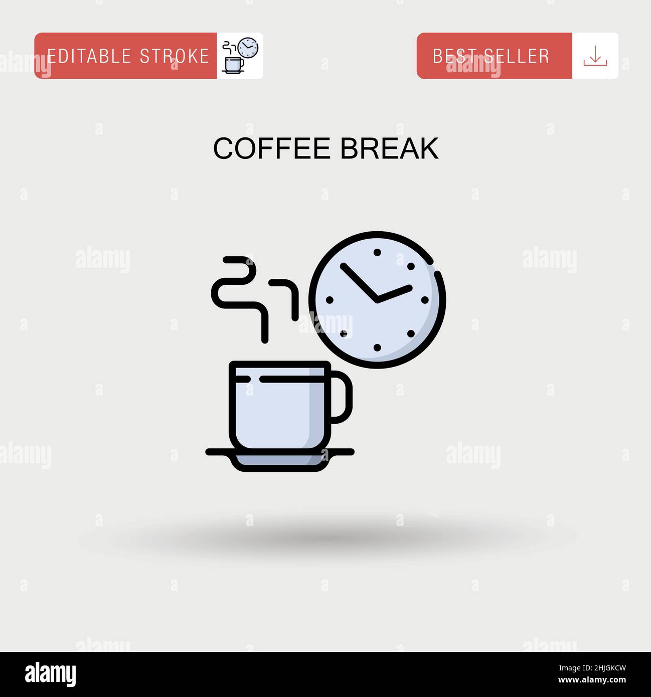 Coffee break office people Stock Vector Images - Alamy