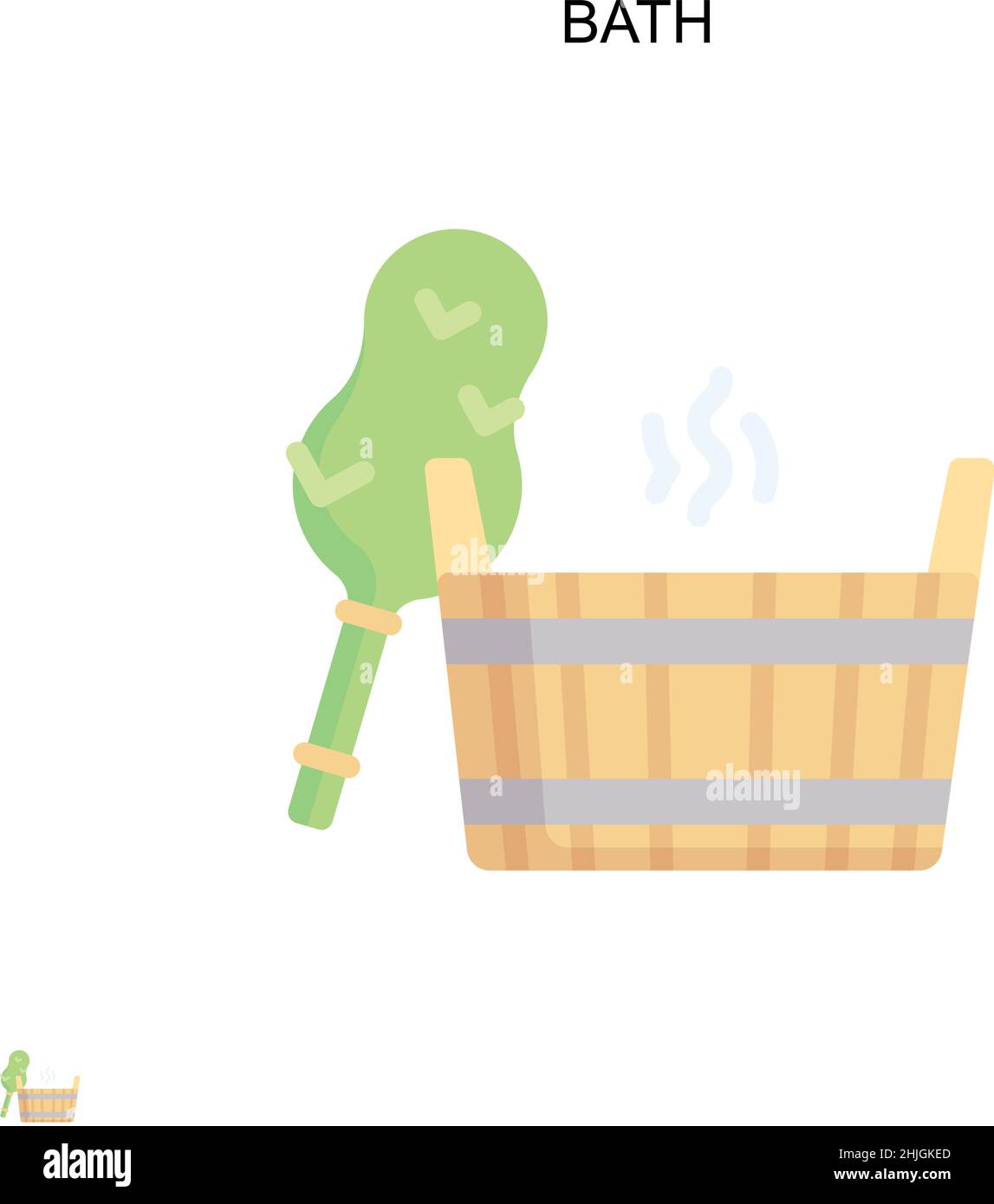 Bath Simple vector icon. Illustration symbol design template for web ...