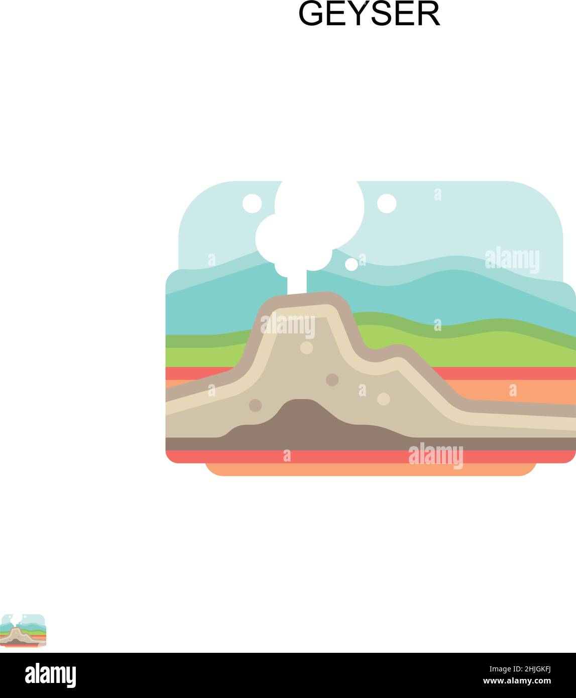 Geyser island Stock Vector Images - Alamy