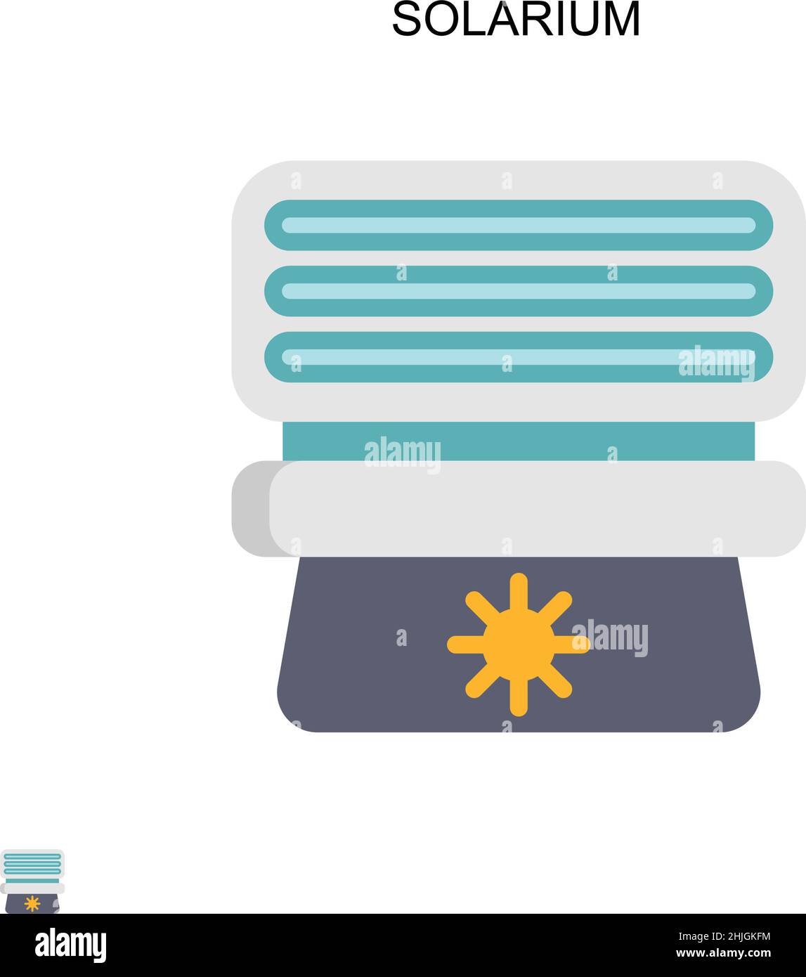 Solarium Simple vector icon. Illustration symbol design template for web mobile UI element Stock ...