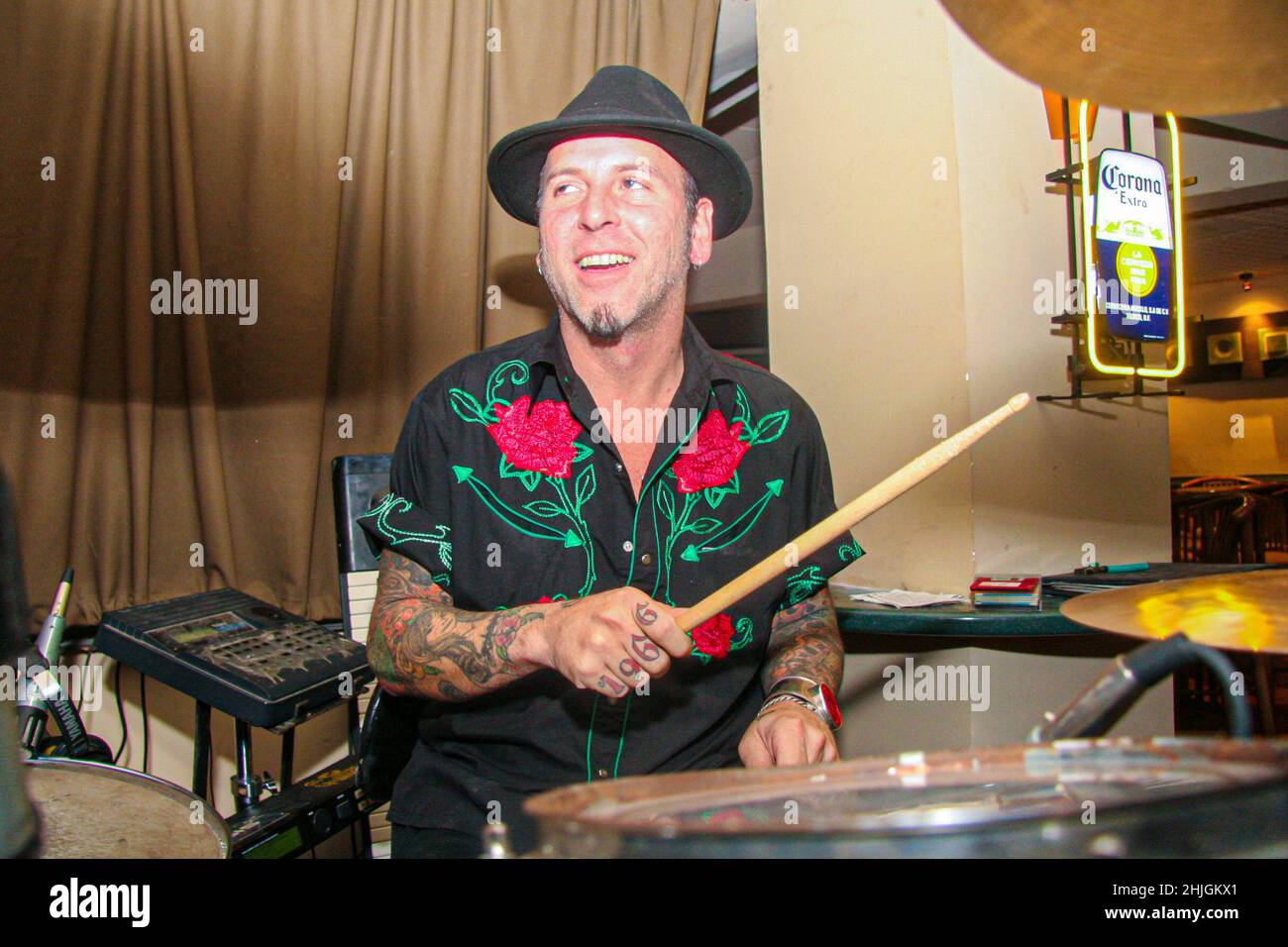 L.A. Guns, during a private gathering and concert at Palominos ...