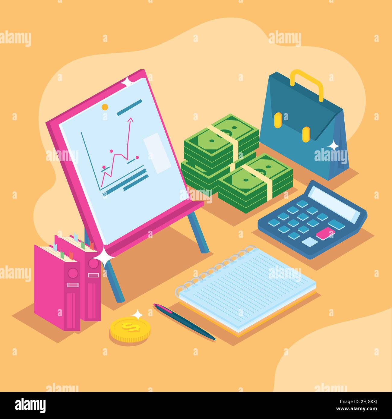 Dollars book Stock Vector Images - Alamy