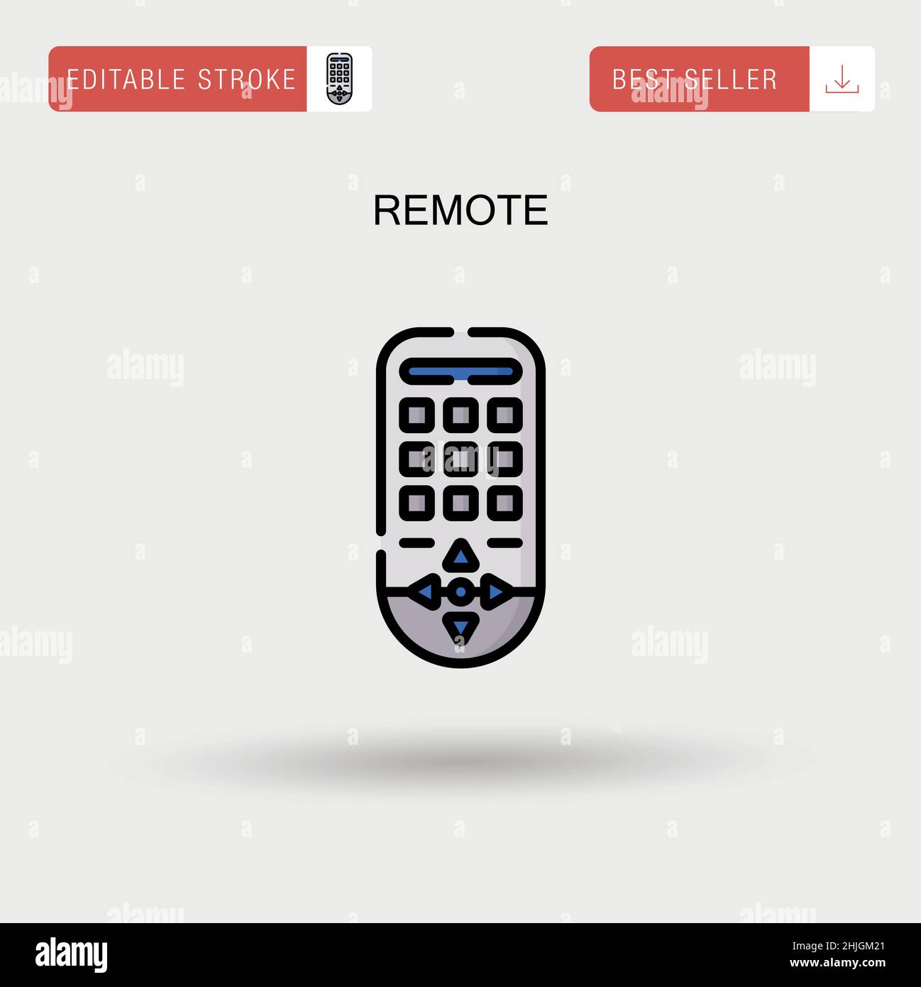 Remote Simple vector icon Stock Vector Image & Art - Alamy