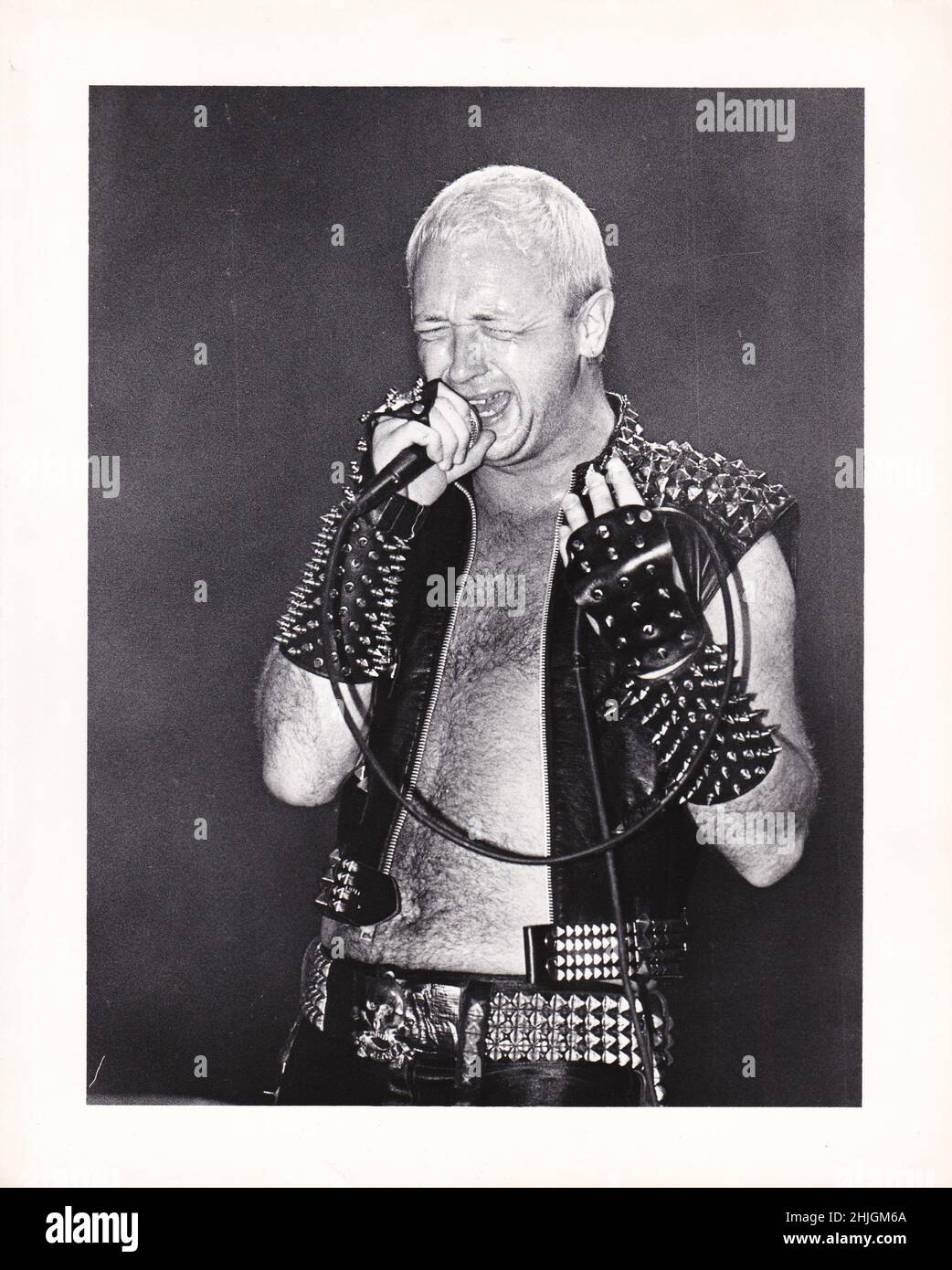Rob Halford of Judas Priest photographed in 1982 Credit: Ron Wolfson ...