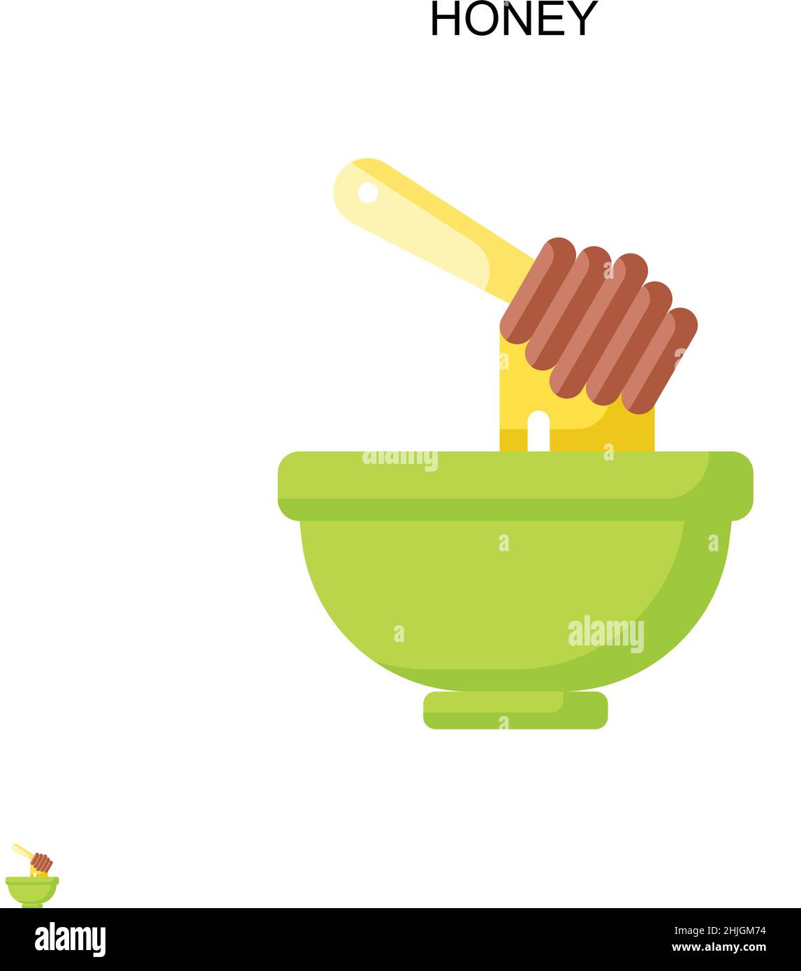 Honey Simple vector icon. Illustration symbol design template for web ...