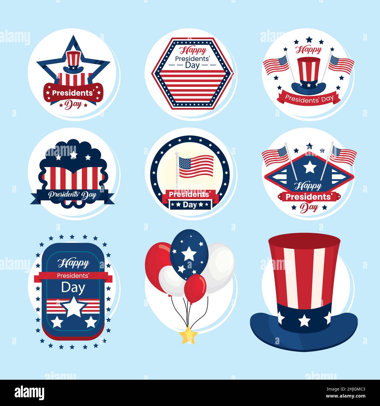 set of president day icons Stock Vector Image & Art - Alamy