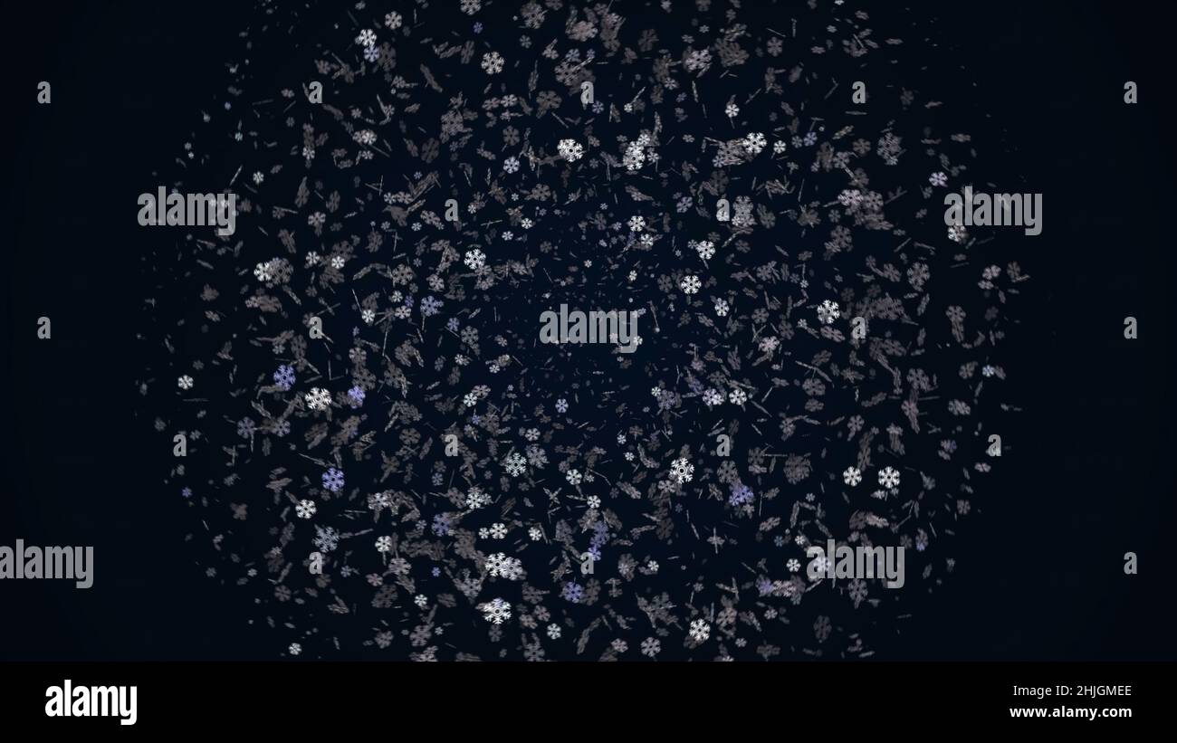 Abstract animated Christmas background with beautiful shimmering ...