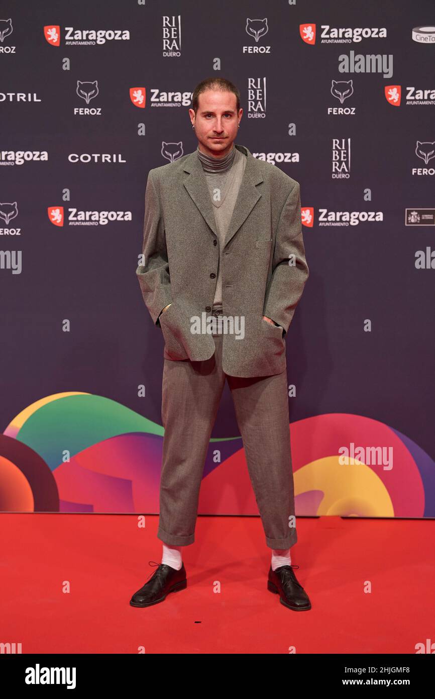 January 29, 2022, Zaragoza, Aragon, Spain: Marc Ferrer attends Feroz ...