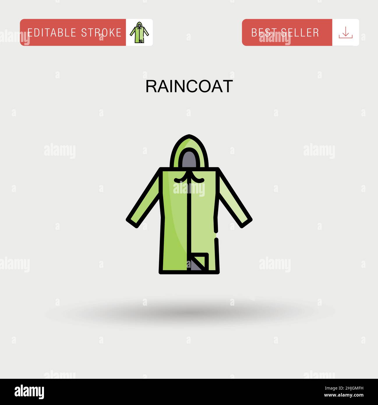 Wet weather jacket Stock Vector Images - Alamy