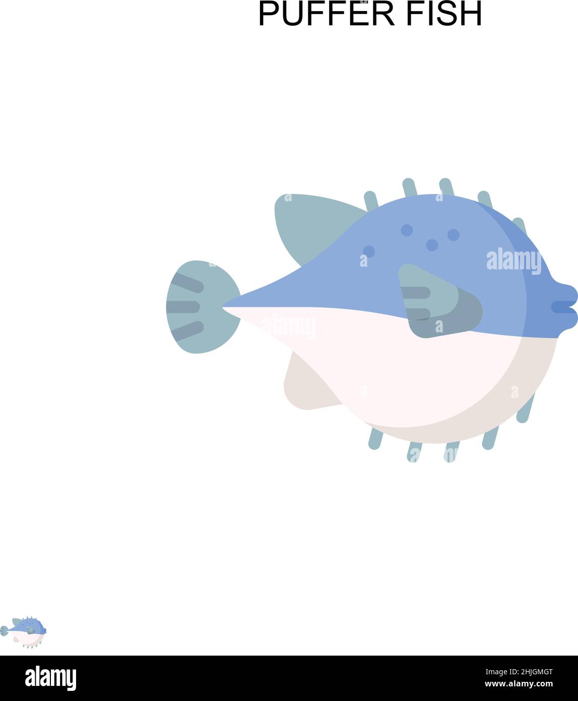 Cartoon puffer fish hi-res stock photography and images - Alamy