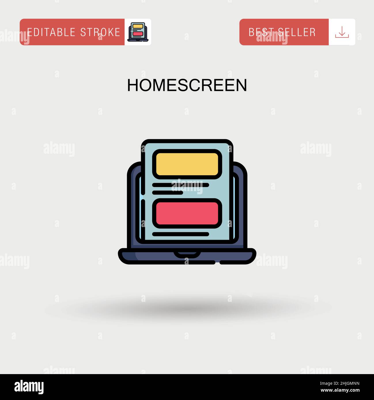Homescreen Simple vector icon Stock Vector Image & Art - Alamy