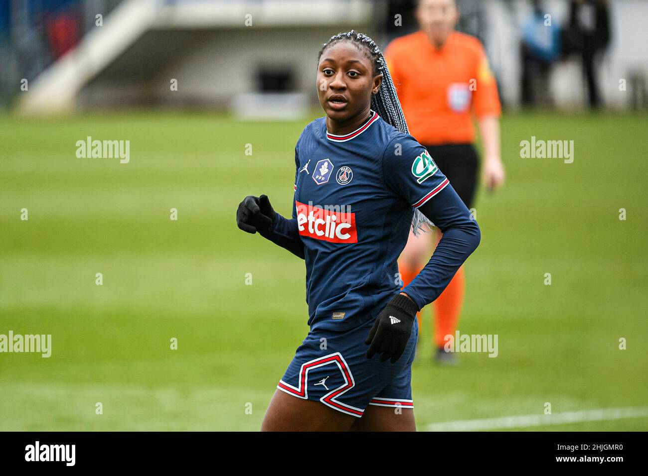 Saint-Germain-en-Laye, France. 29th Jan, 2022. Kadidiatou Diani of PSG ...