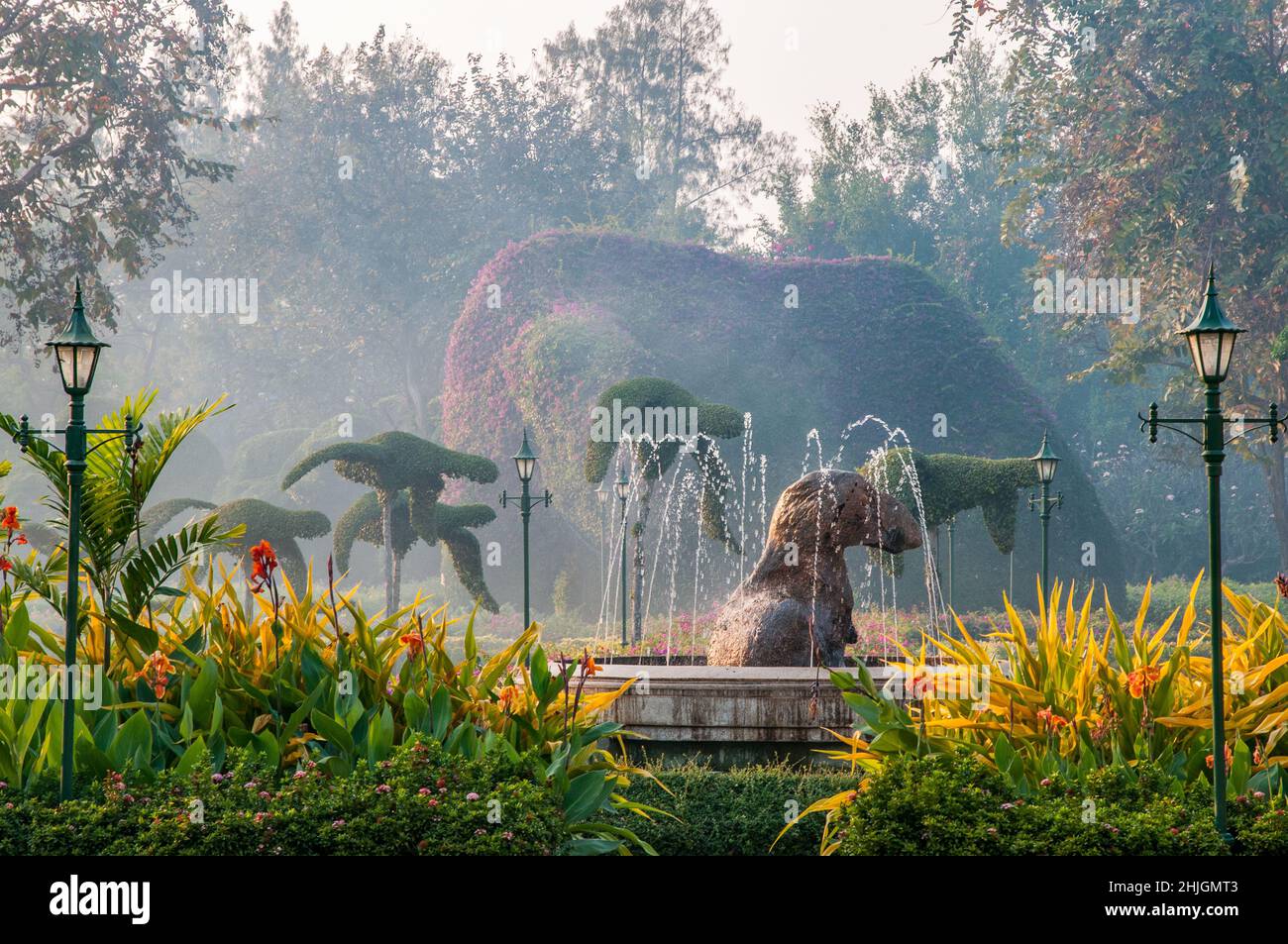 The famous topiary garden of Centara Grand Beach Resort and Villas in ...