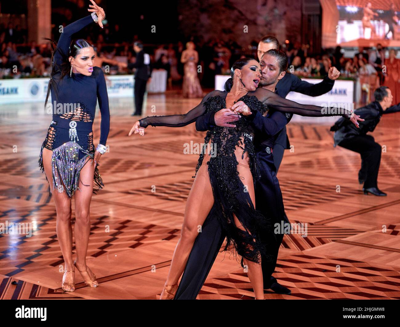 Moscow, Russia. 22nd Jan, 2022. Kirill Belorukov and Valeria Aidaeva ...