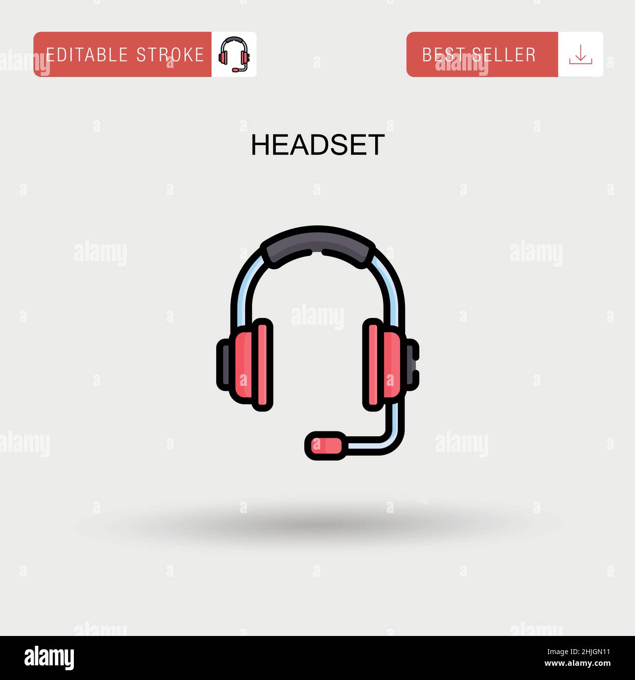 Headset Simple vector icon Stock Vector Image & Art - Alamy Headset Simple vector icon Stock Vector Image & Art - Alamy