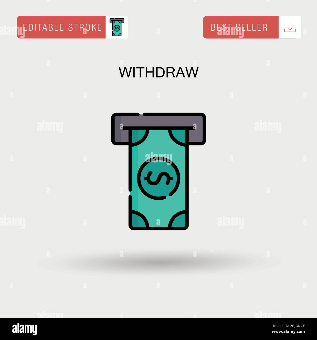 Withdraw deposit Stock Vector Images - Alamy