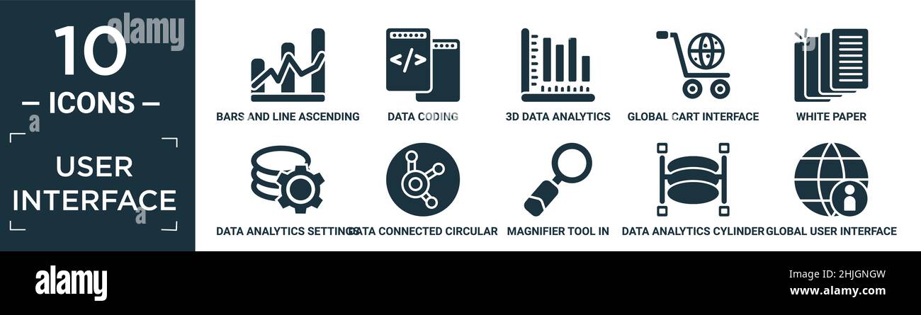 3d data analytics dual bars hi-res stock photography and images - Alamy