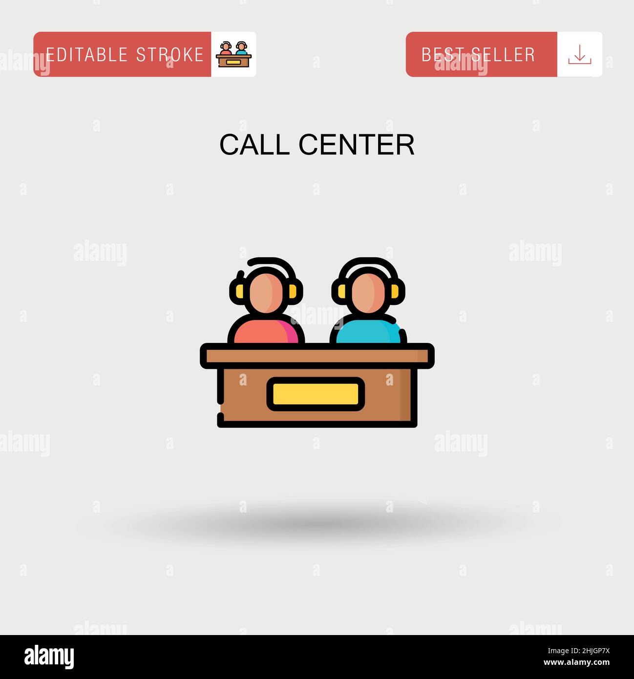 Call center Simple vector icon Stock Vector Image & Art - Alamy