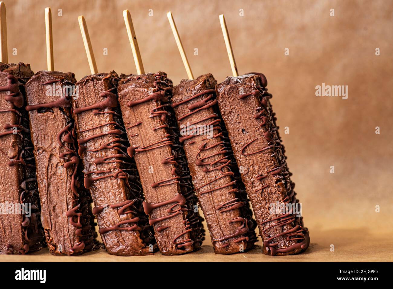 Chocolate Avocado Pops Stock Photo - Alamy