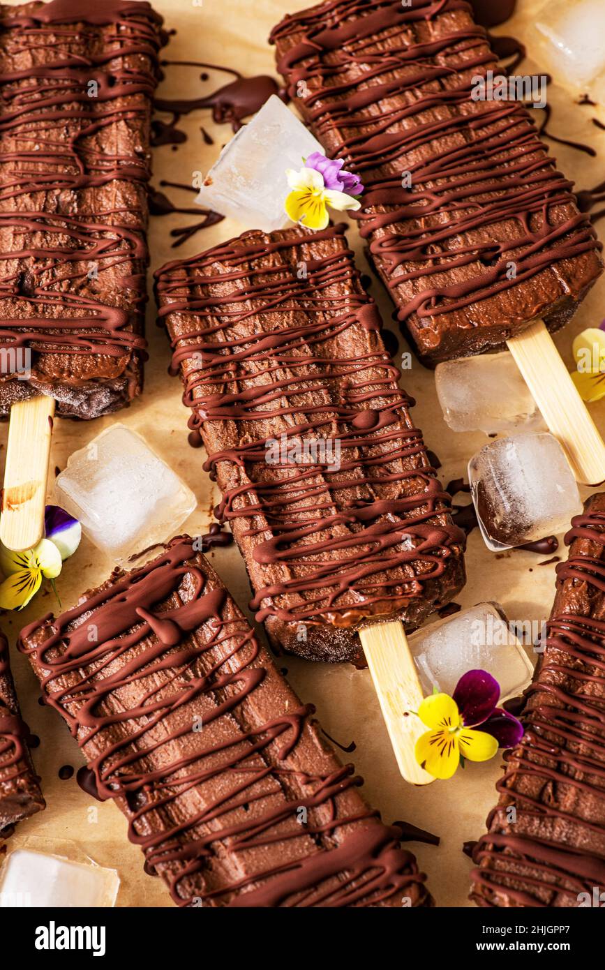 Chocolate Avocado Pops Stock Photo - Alamy