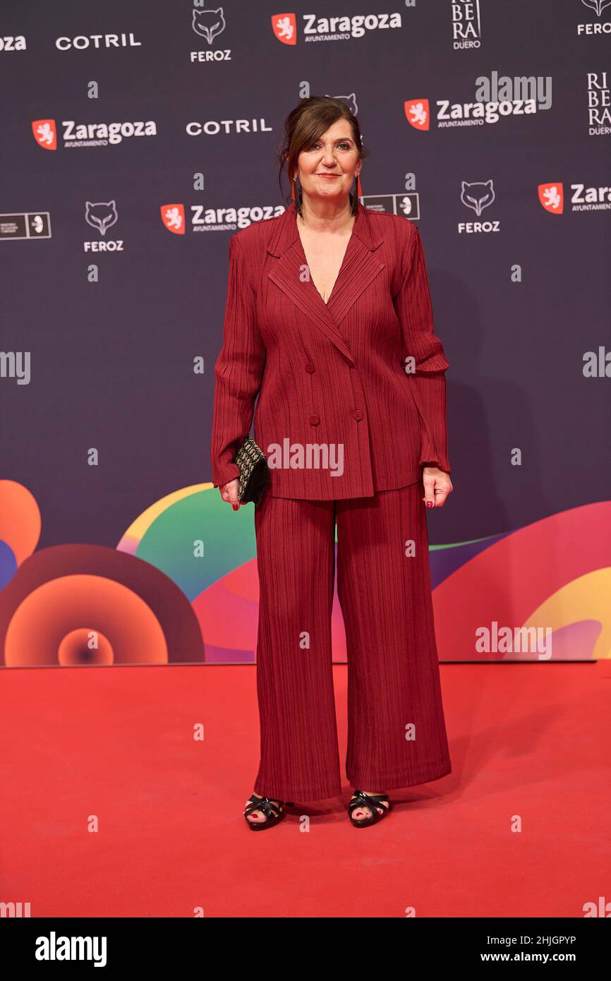 January 29, 2022, Zaragoza, Aragon, Spain: Ane Gabarain attends Feroz ...