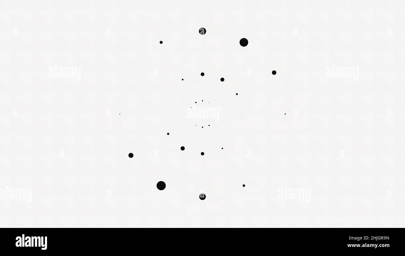 Animation with black pulsating dots in circle. Animation. Black dots in ... Animation with black pulsating dots in circle. Animation. Black dots in ...