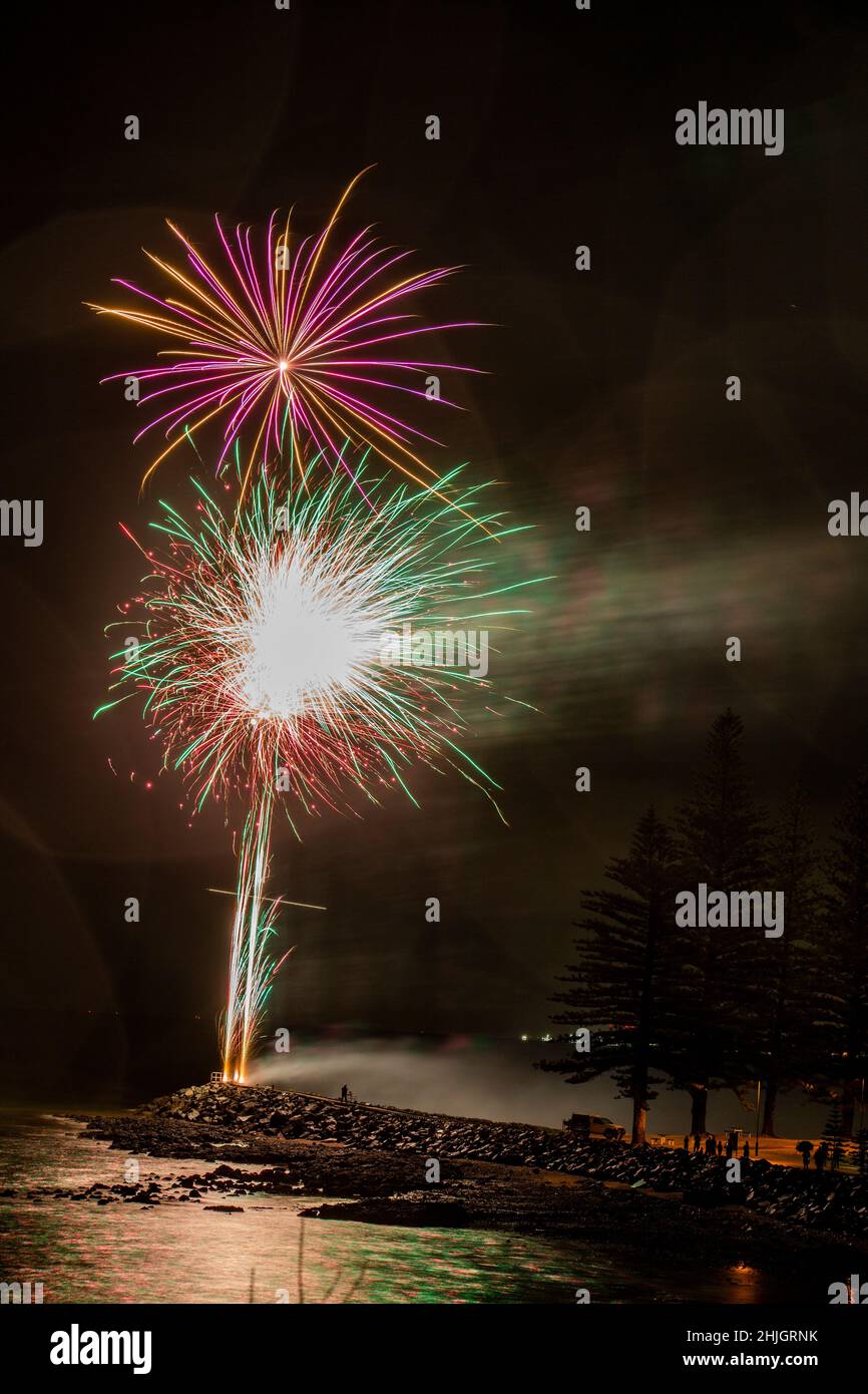 Beautiful 2022 Australia Day Firewoks from Scarborough Beach in the ...