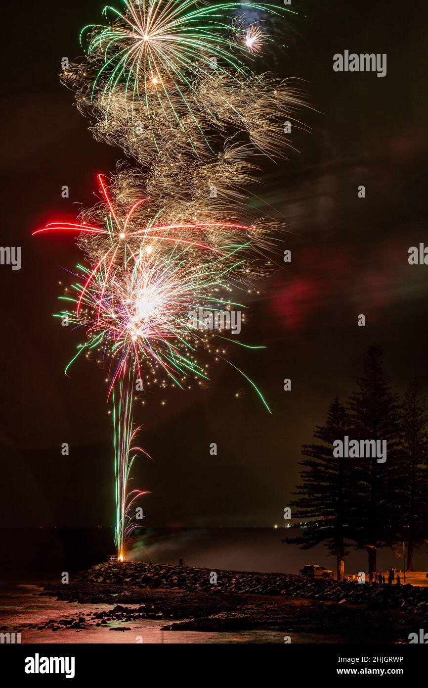 Beautiful 2022 Australia Day Firewoks from Scarborough Beach in the ...