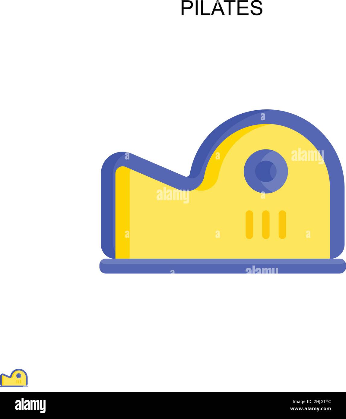 Pilates Simple vector icon. Illustration symbol design template for web ...
