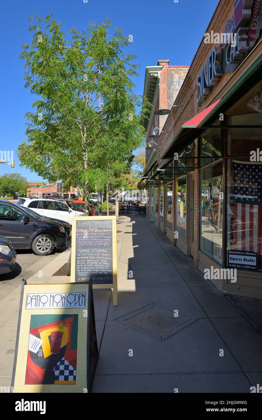 The historic downtown, Fort Collins CO Stock Photo - Alamy